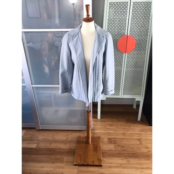 Ellen Tracy | Jackets & Coats | Linda Allard Ellen Tracy Ice Blue Wool ...